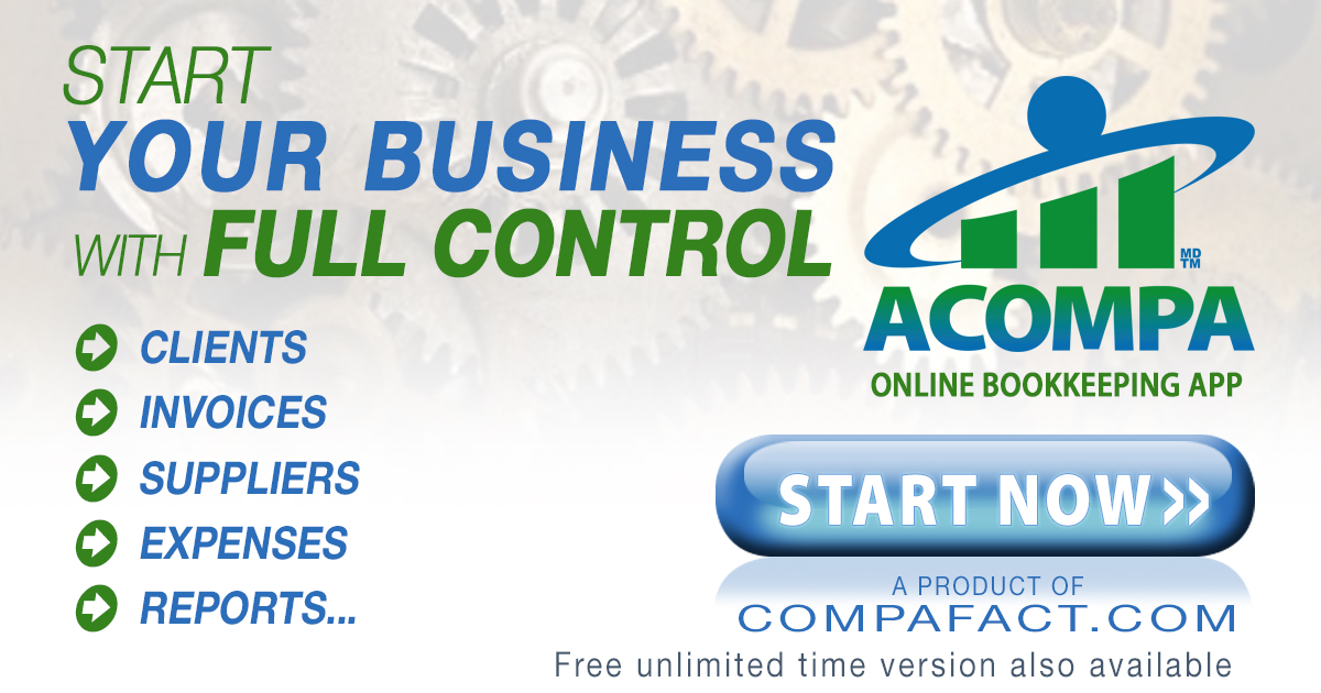 Acompa, the online bookkeeping application from Compafact